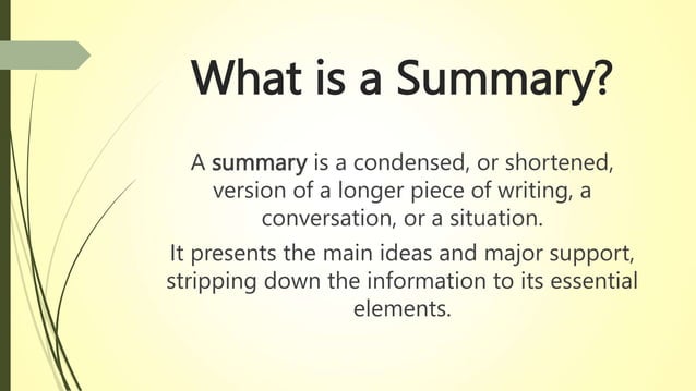 Writing Summaries.ppt