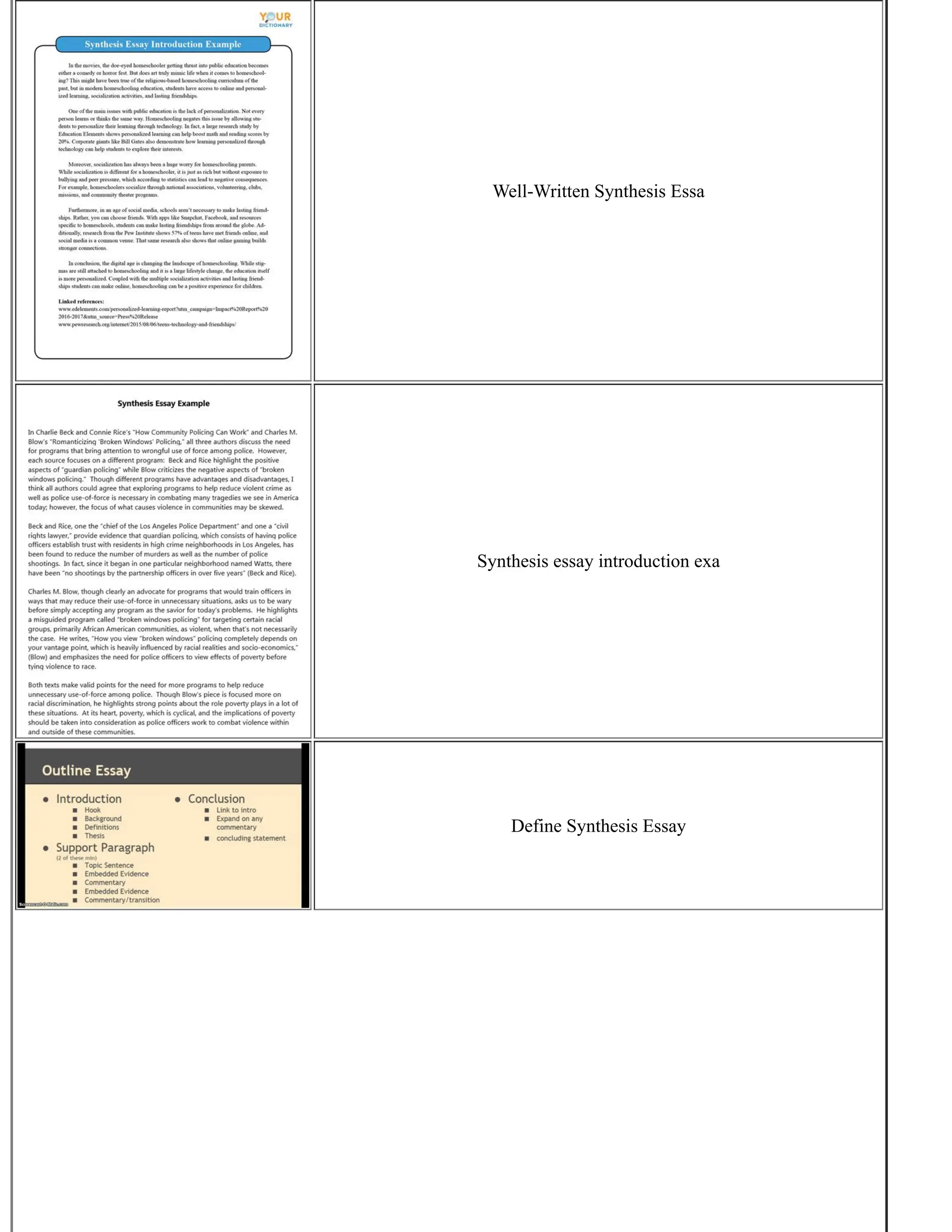 Writing Synthesis Essay | PDF