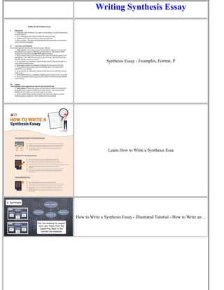 Writing Synthesis Essay | PDF