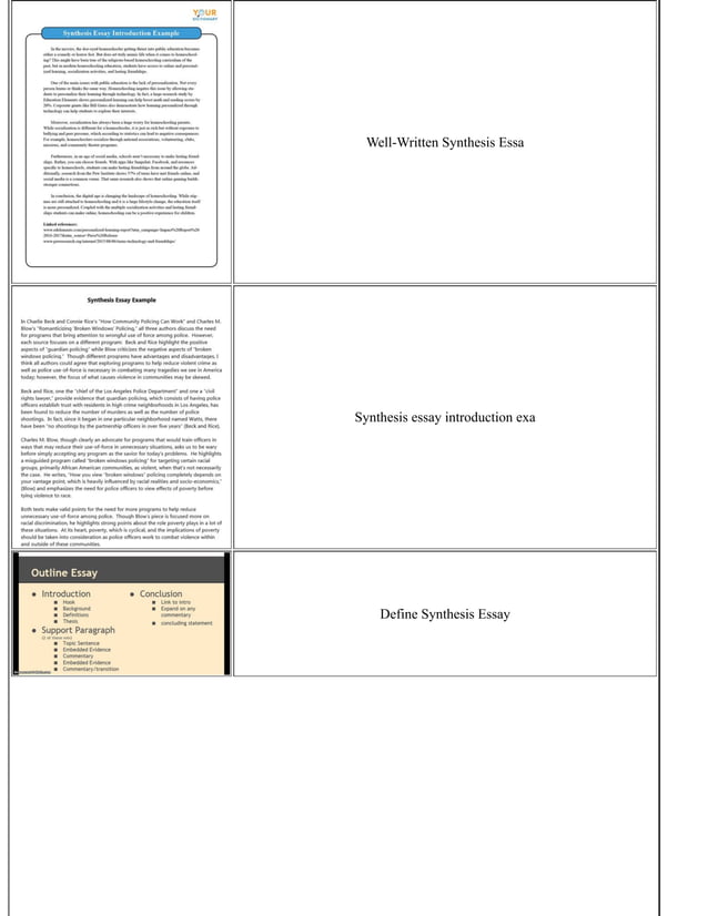 Writing Synthesis Essay | PDF