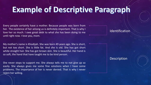 Descriptive Paragraph and Anecdote Text | PPT