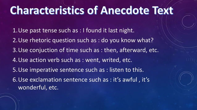 Descriptive Paragraph and Anecdote Text | PPT