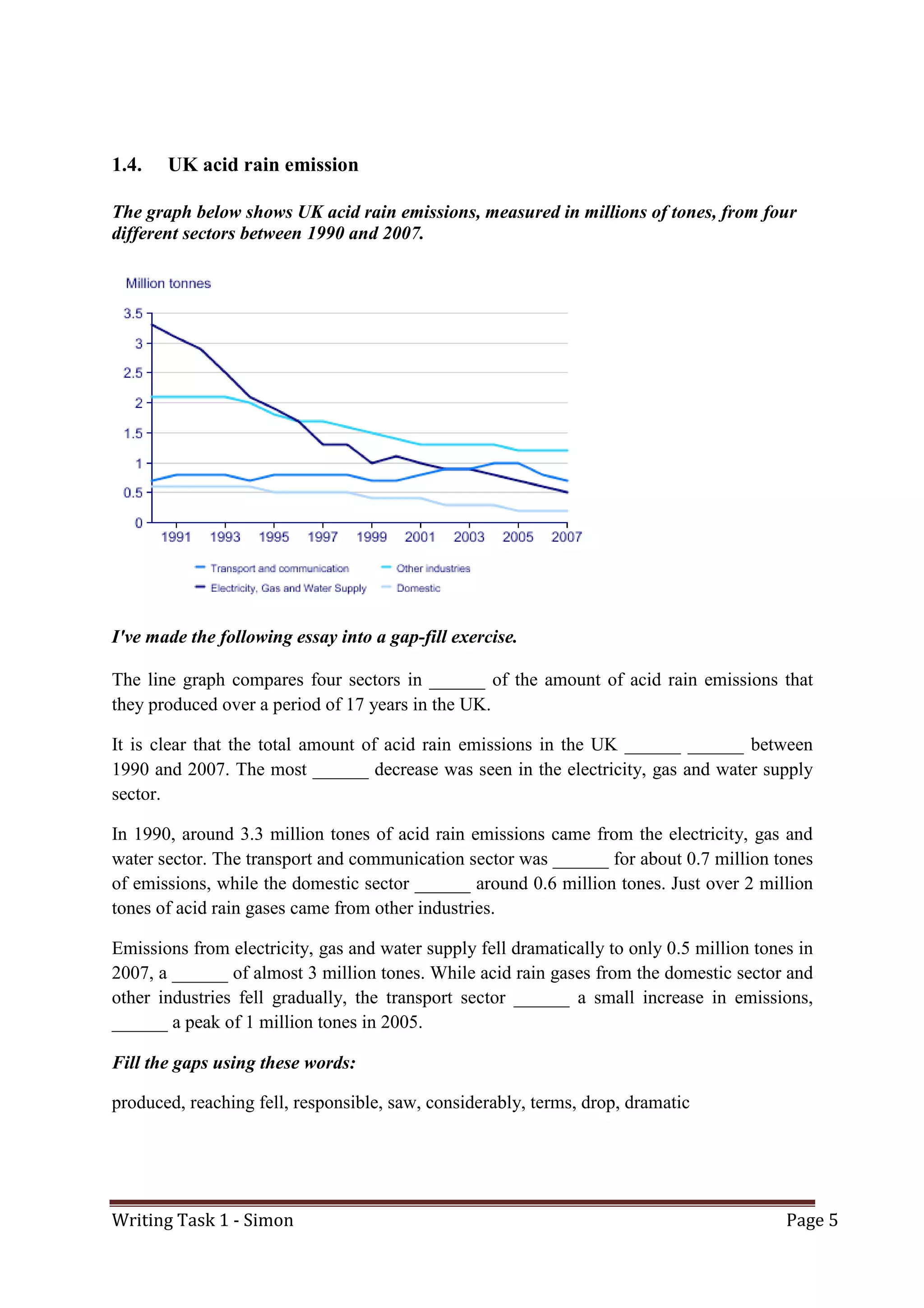 Writing task 1 band 9 collection | PDF