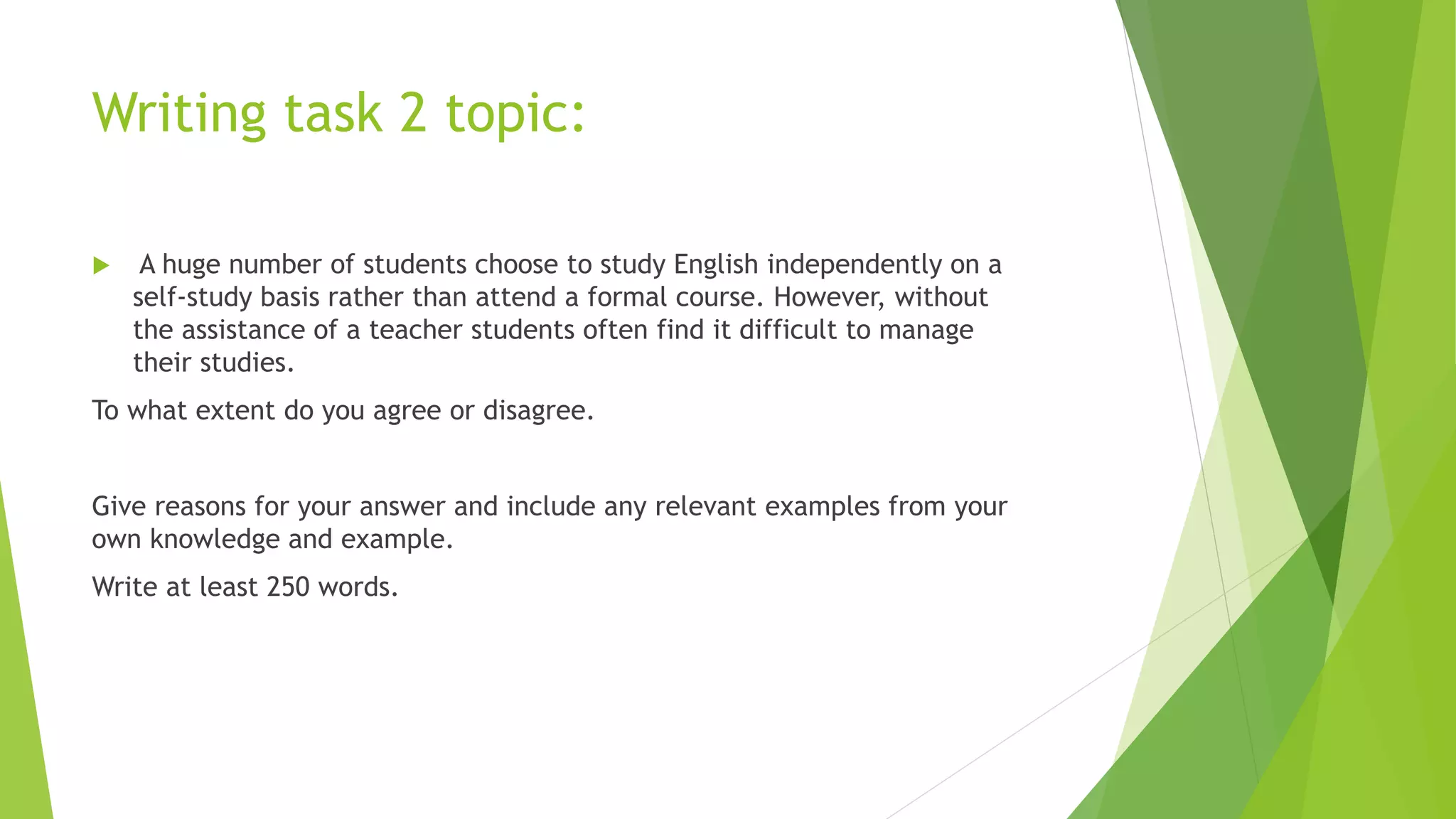 IELTS writing task 2 (deciphering the band descriptors codes) | PPT