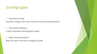 IELTS writing task 2 (deciphering the band descriptors codes) | PPTX