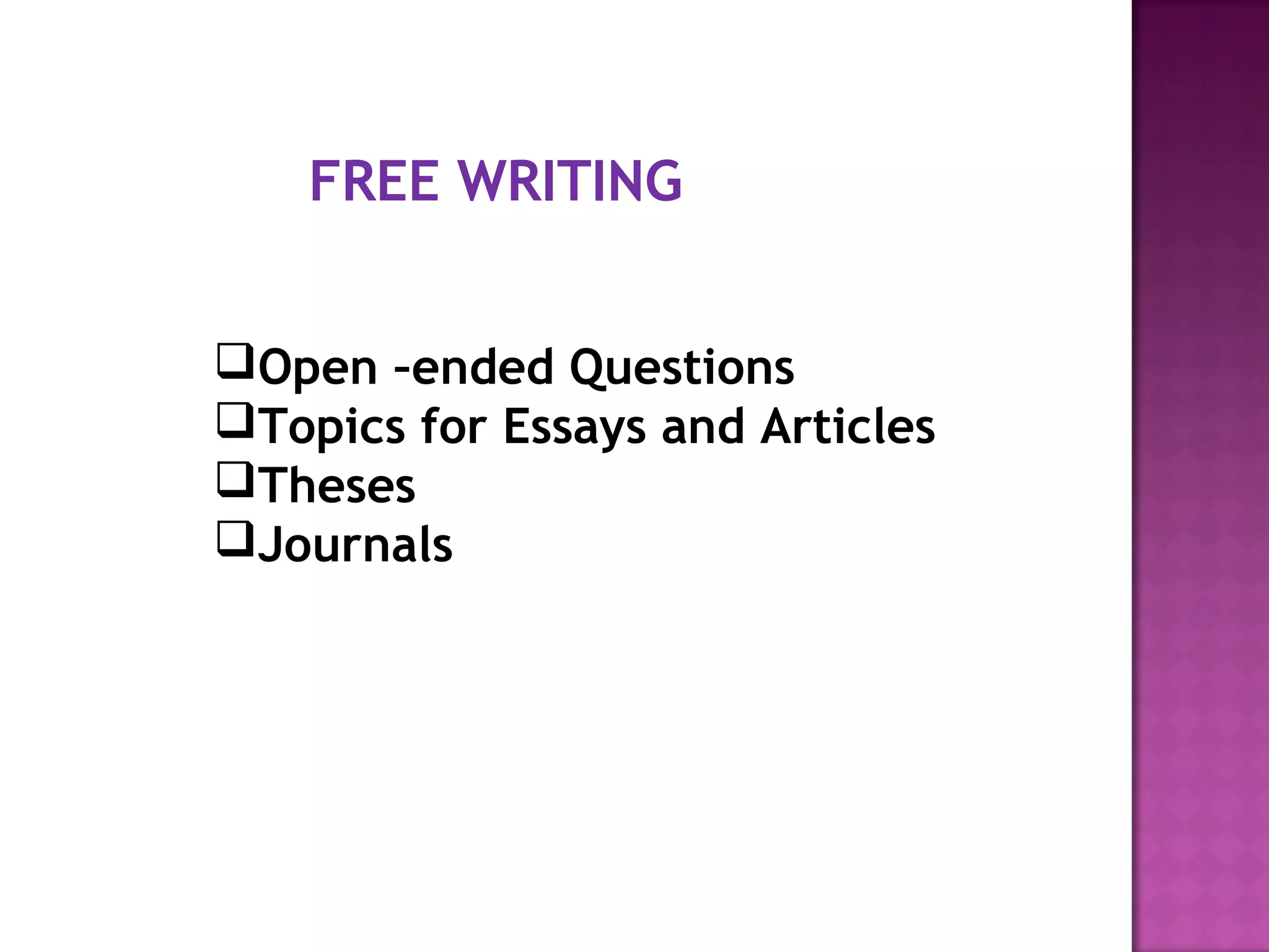 Writing tasks | PPT