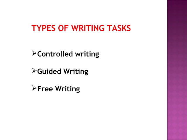 Writing tasks | PPT