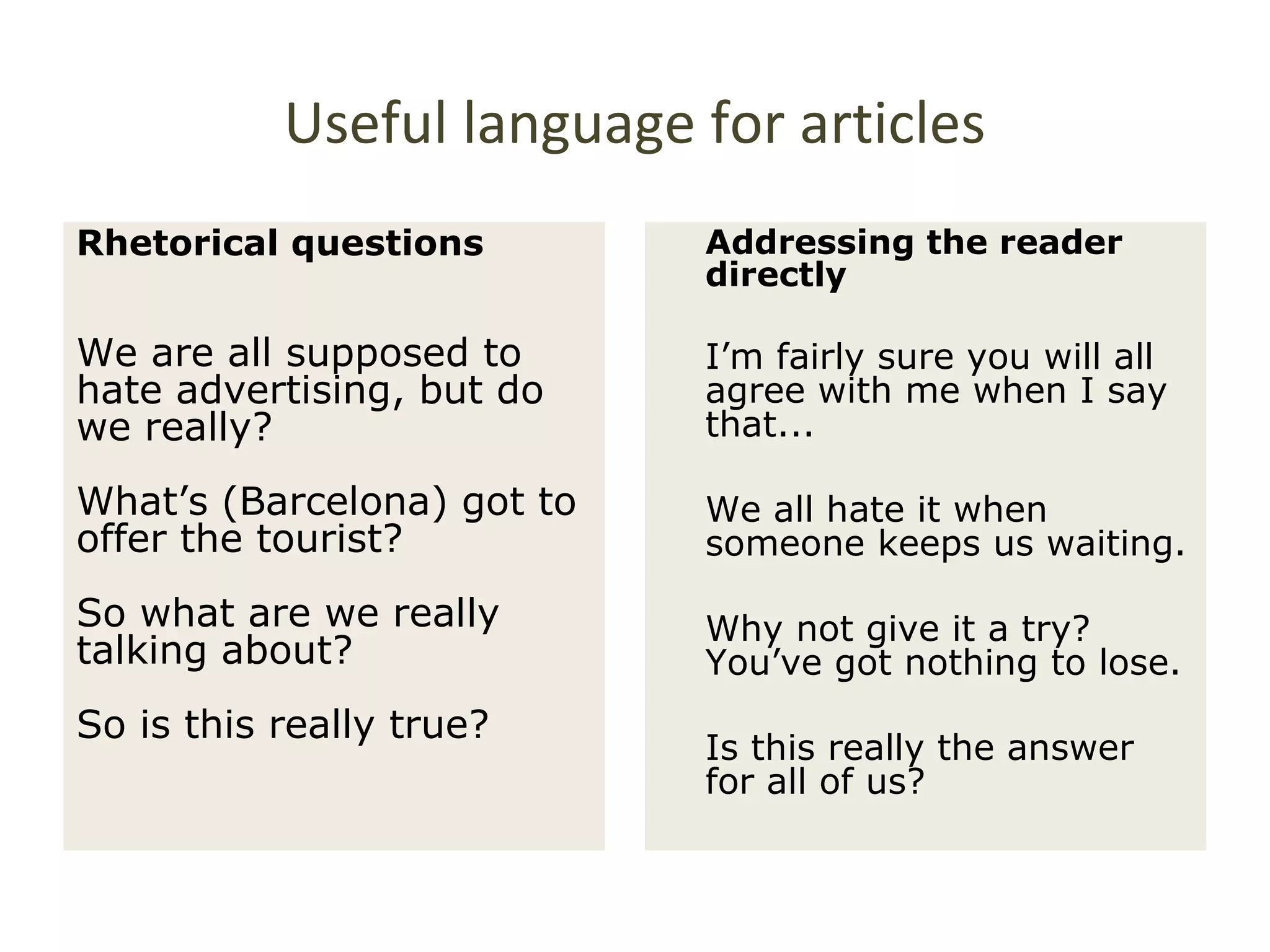 Writing tasks | PPT