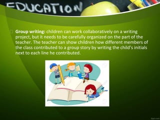 Writing teaching to children | PPTX