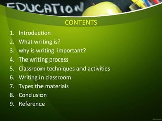 Writing teaching to children | PPT