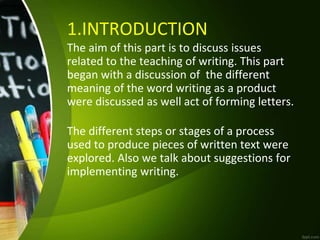 Writing teaching to children | PPT