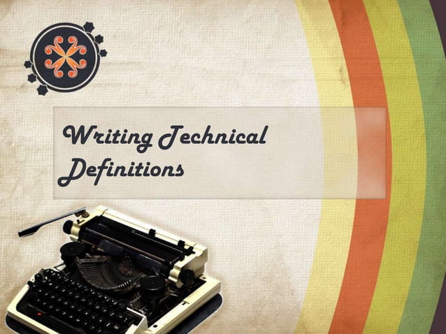Writing technical definitions | PPTX | Data Storage and Warehousing ...