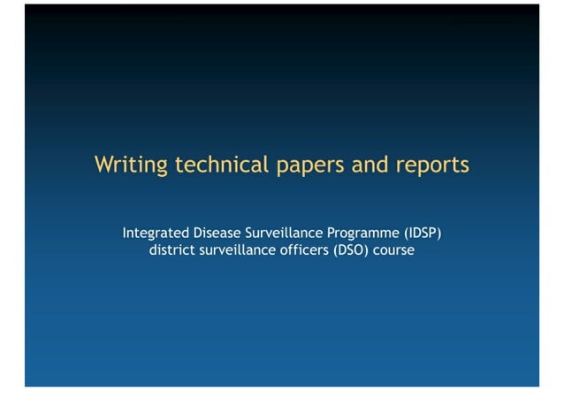 Writing Technical Papers And Reports | PDF