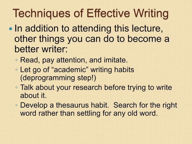 Writing techniques.ppt