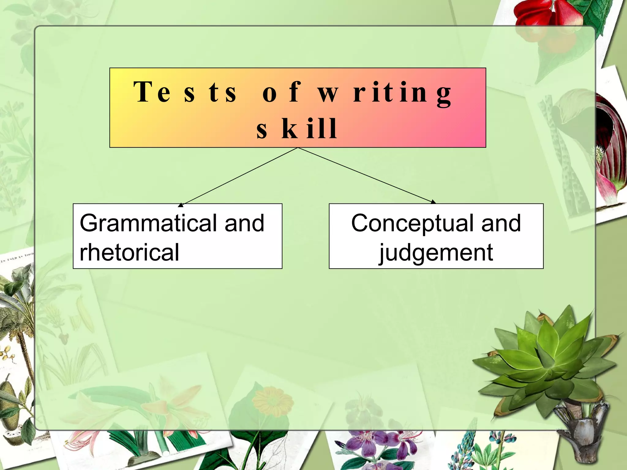 Writing test | PPT