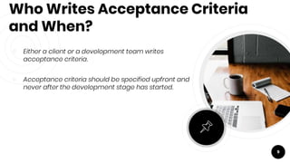 Writing test cases from user stories and acceptance criteria | PPTX