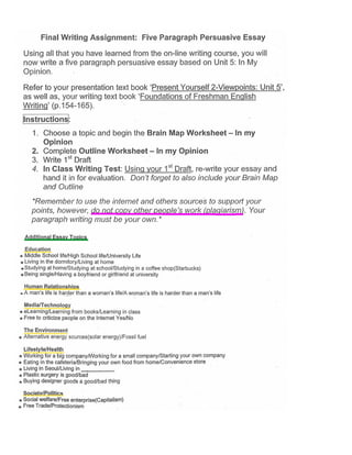Writing Test Instructions - Additional Topics | PDF
