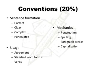 Writing test orientation | PPTX