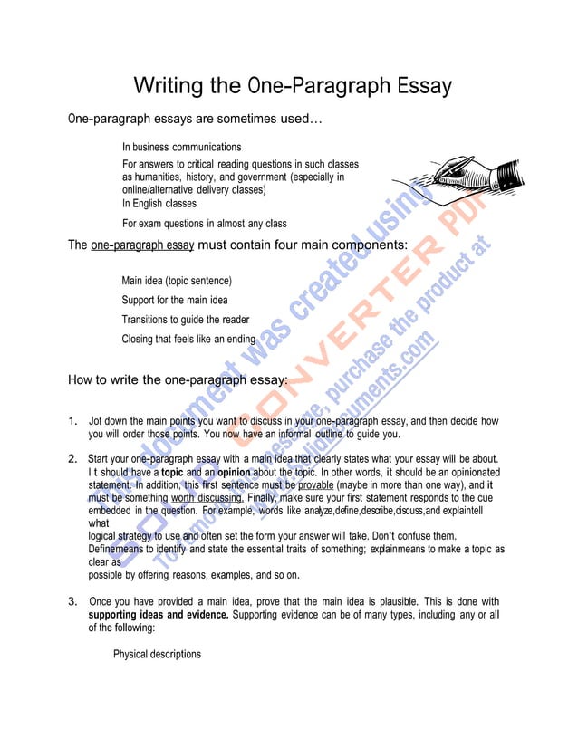 Writingthe1 paragraphessay cssc-tip_sheet_revised_ | PDF