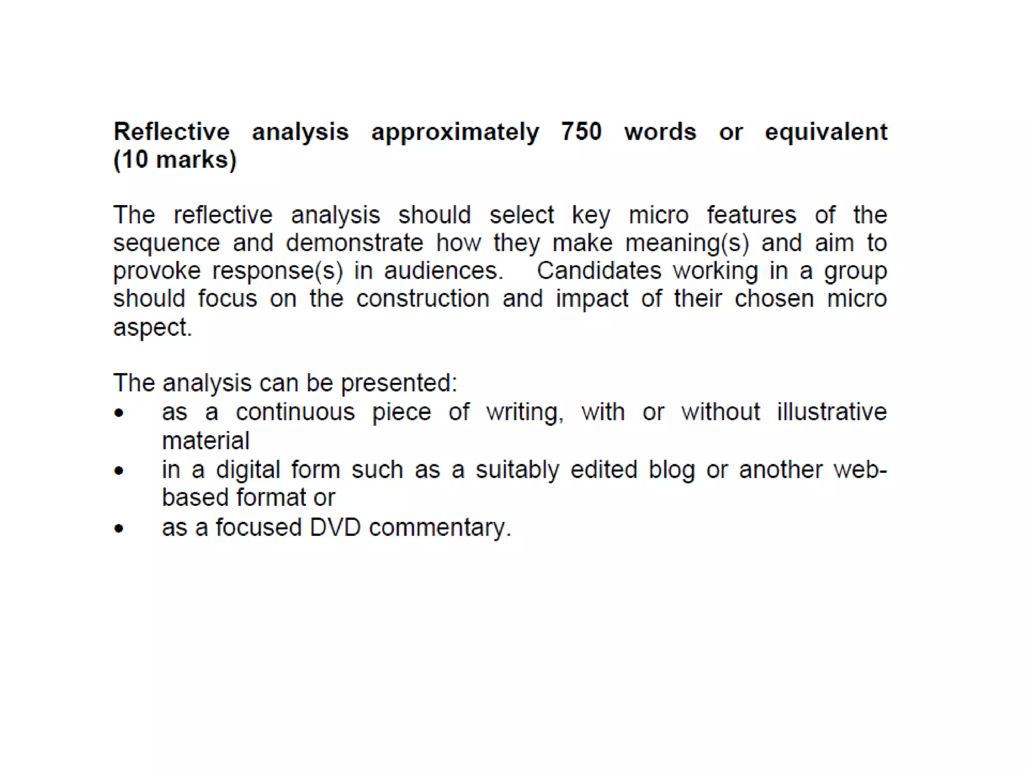 Writing the Critical Reflection | PPTX