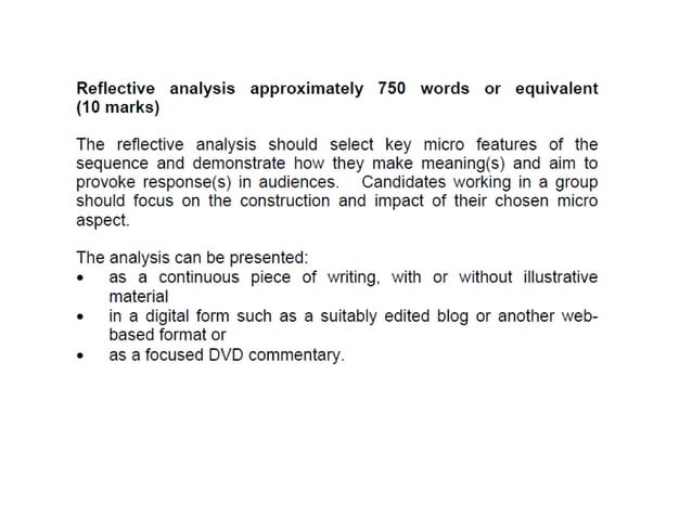 Writing the Critical Reflection | PPTX