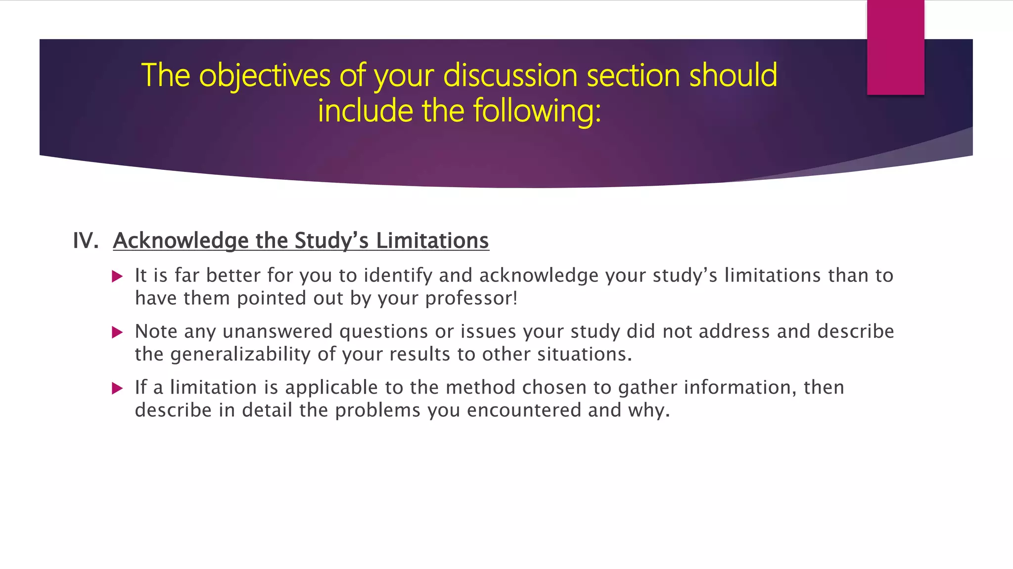 Writing the discussion and conclusion | PPTX