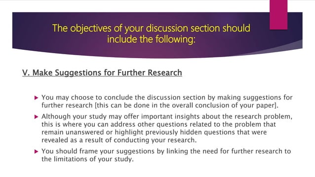 Writing the discussion and conclusion | PPTX