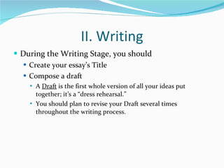 Writing the draft | PPT