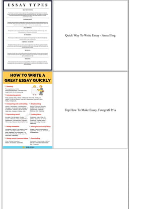 Writing The Essay | PDF