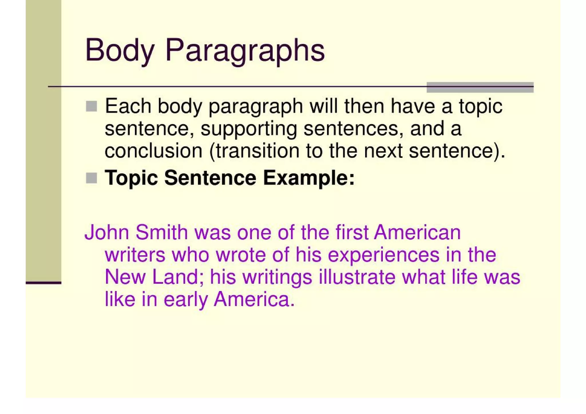 Writing The Five Paragraph Essay | PDF