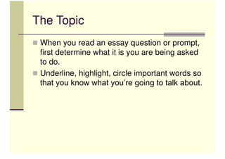 Writing The Five Paragraph Essay | PDF