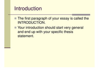 Writing The Five Paragraph Essay | PPT
