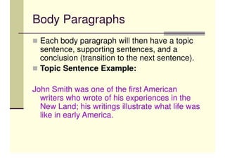 Writing The Five Paragraph Essay | PPT