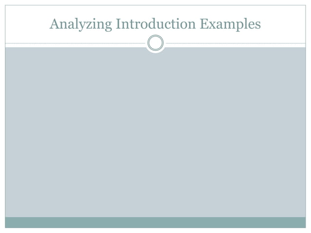Writing the introduction mla | PPT
