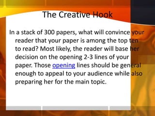 Writingthe introduction (2) | PPT