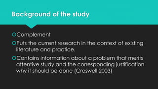 Writing the introductionandbackground of the study.pdf