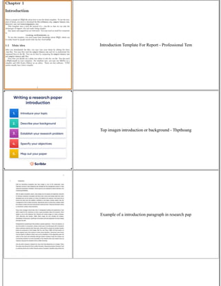 Writing The Introduction Of A Research Paper | PDF