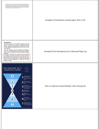 Writing The Introduction Of A Research Paper | PDF