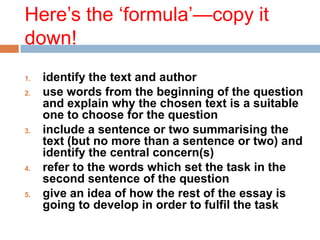 Writing the introductory paragraph | PPTX | Homework and Study | Education