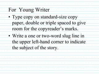 Writing the news story ppt | PPTX