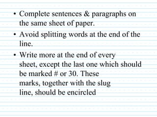 Writing the news story ppt | PPTX