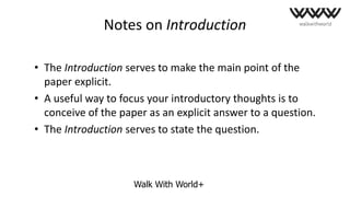 Writing a technical paper | PPTX