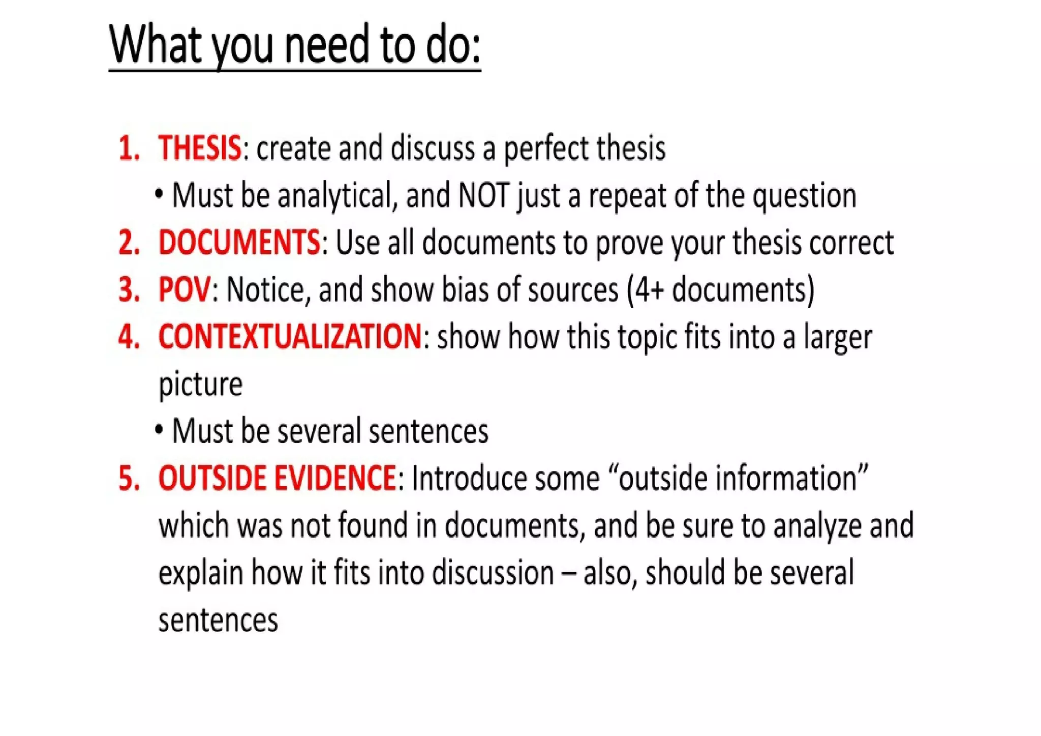 Writing The Perfect DBQ | PDF