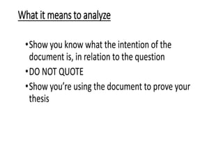 Writing The Perfect DBQ | PDF