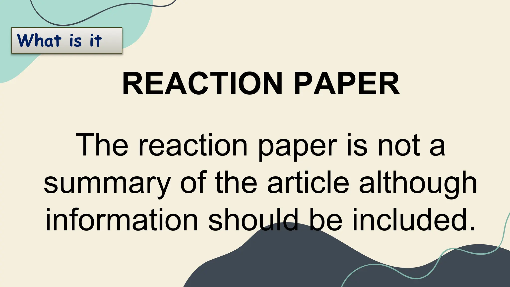 Writing the Reaction Paper Review Critique.pptx