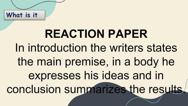 Writing the Reaction Paper Review Critique.pptx