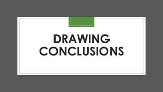 Writing the Research Findings, Conclusions, Recommendations and ...