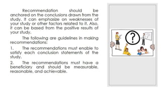 Writing the Research Findings, Conclusions, Recommendations and ...