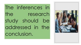 Writing the Research Findings, Conclusions, Recommendations and ...