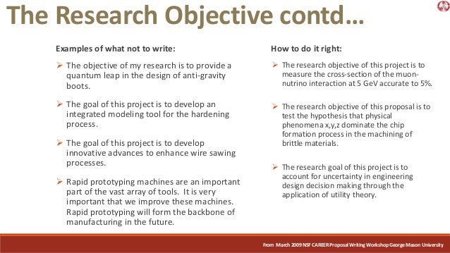 Writing the Research Objective